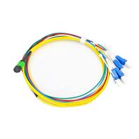 China MTP MPO to LC Fanout Fiber Patch Cord 24 Cores Multimode SM OM3 OM4 for sale