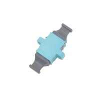China Aqua MPO to LC Adapter OM3 Mounting Flange Fiber Optic Adapter 0.2dB for sale