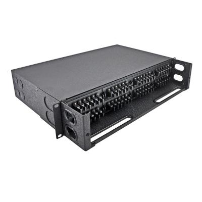 China 2U 96 Cores MPO MTP Fiber Patch Panel Cassette Unloaded Rackmount Sliding ODF for sale