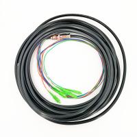 China Waterproof Multimode Fiber Pigtail OM1 7.0mm TPU Jacket LC SC FC ST Connector for sale