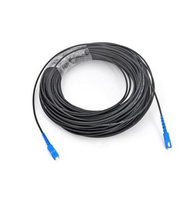 China 10m FRP Fiber Optic Patch Cord G657A SC UPC Drop Cable Singlemode 2.0mm for sale