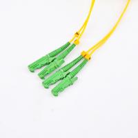 China E2000 Fiber Optic Patch Cord Simplex Single Mode 3m UPC to LC Connector Low Loss for sale