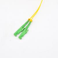 China E2000 Fiber Optic Patch Cord Simplex Single Mode 3m UPC to LC Connector Low Loss for sale