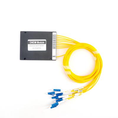 China 8 Channel 100GHz DWDM Mux Demux Module 1530.33nm to 1560.61nm Low Insertion Loss for sale