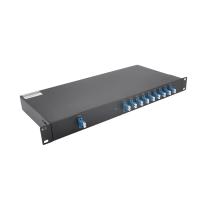 China FTTH 16 Channel DWDM MUX DEMUX 1U Rack Mount Low Insertion Loss 5.5dB Duplex LC for sale