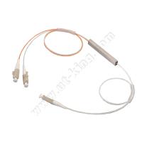 China FTTH OM3 1x2 Steel Tube PLC Splitter 1260-1650nm Low Insertion Loss for sale
