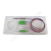 China FTTH Mini 1x2 Fiber PLC Splitter With SC/APC Connector for sale