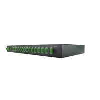China 1x16 1U Rack Mount Fiber Optic PLC Splitter For Telecommunication for sale