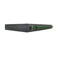 China 1x16 1U Rack Mount Fiber Optic PLC Splitter For Telecommunication for sale
