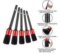 China Nylon 8Pcs Car Detailing Brushes Kit For Washing Wheels Interior Exterior for sale