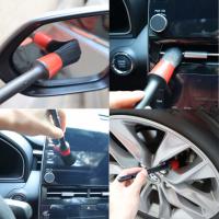 China 12 Pieces Car Cleaning Brush Set Includes Car Wash Mitt Rim Brush for sale