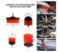 China Exterior Interior Car Detailing Brush Set 19 Pcs Nylon Material for sale