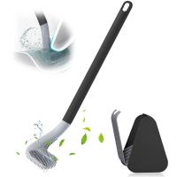 China Deep Cleaning Removable Golf Toilet Brush Set With Long Handle for sale