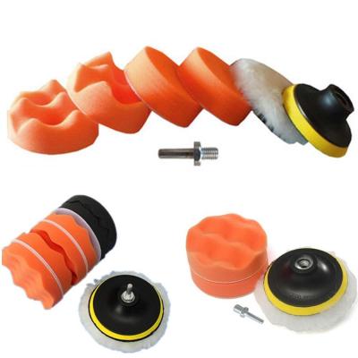 China 22 PCS Car Foam Drill Polishing Pad Kit 3 Inch For Car Bodies for sale