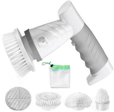 China Bathroom Electric Spin Scrubber Cordless Motorized With 4 Replaceable for sale