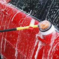 China Rotating Car Wash Brush High Pressure With Cleaner Cup for sale