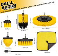 China PP Drill Brush Attachment Set 7 Pieces For Cleaning for sale