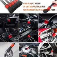 China Microfibre 13pcs Car Cleaning Brushes Set With Detailing Brushes for sale
