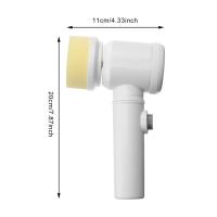 China 5 In 1 Multifunctional Cleaning Brush  With 3 Replacement Brush Heads for sale