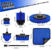 China 25mm Bristle Drill Brush Attachment Set 7 Pieces Cordless Screwdriver for sale