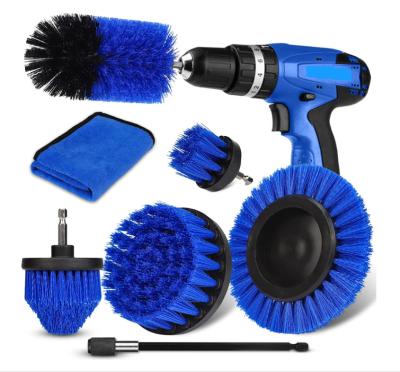 China 25mm Bristle Drill Brush Attachment Set 7 Pieces Cordless Screwdriver for sale