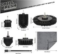 China Black Color Drill Brush Attachment Set 7 Pieces Customized for sale