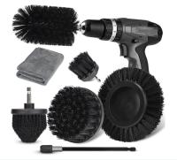 China Black Color Drill Brush Attachment Set 7 Pieces Customized for sale