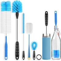China Long Handle Bottle Cleaner Brush Set 5 Pack PP Material for sale