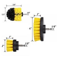 China Drill Brush Attachment Bathroom Surfaces Tub, Shower, Tile and Grout Power Scrubber Cleaning Kit for sale