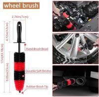 China 14in Car Wheel And Tire Brush Kit 12Pcs Cleaning Interior and Exterior Car for sale