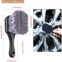 China 14in Car Wheel And Tire Brush Kit 12Pcs Cleaning Interior and Exterior Car for sale