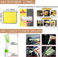 China 14in Car Wheel And Tire Brush Kit 12Pcs Cleaning Interior and Exterior Car for sale
