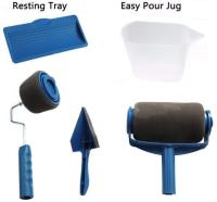 China 19x9x20cm Pro Runner 8 Piece Paint Roller Set With Stainless Handle OEM for sale