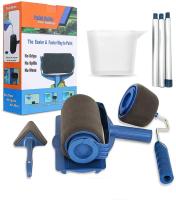 China 19x9x20cm Pro Runner 8 Piece Paint Roller Set With Stainless Handle OEM for sale