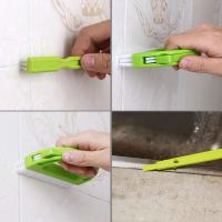 China OEM Tile Cleaning Grout Scrubber Brush Set 5.5in 3 In 1 With Handle for sale