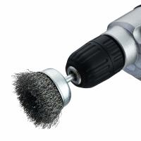 China Stripping 2 Inch Wire Wheel Brush 50mm 6mm Rod Knotted Cup for sale