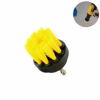 China 3pcs Yellow Drill Scrubber Brush 3.5in for sale