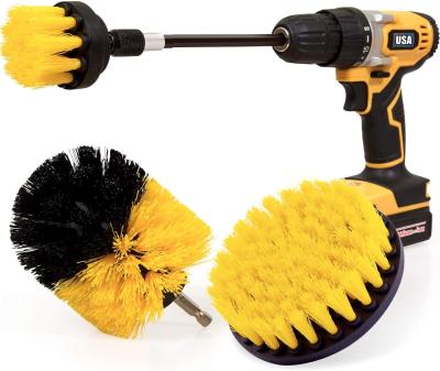 China Drill Brush Attachment Set Cleaning Kit Drill Brush with Extend Attachment for sale