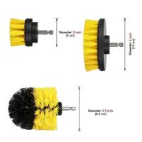 China SGS 3.5in Nylon Drill Brush Attachments Cleaning Kit Electric Brush Scrubber 250g for sale