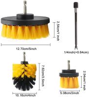 China Drill Brush Attachment 4pcs Scrubber Brush Kit with Extend Attachment for sale