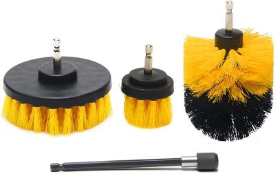 China Drill Brush Attachment 4pcs Scrubber Brush Kit with Extend Attachment for sale