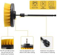 China Drill Brush Attachment 4pcs Scrubber Brush Kit with Extend Attachment for sale
