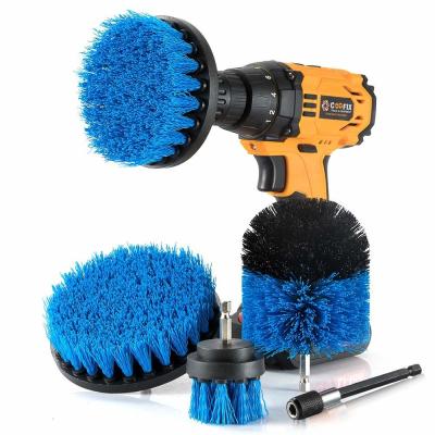 China 12.7cm Household Power Drill Cleaning Brush Attachment Scrubber Set 300g for sale