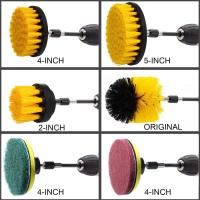 China Drill Brush Power Scrubber Brush Cleaning Kit 10Pcs Drill Brush Attachment for sale