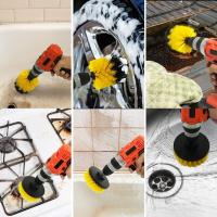 China Drill Brush Power Scrubber Brush Cleaning Kit 10Pcs Drill Brush Attachment for sale