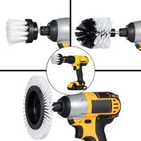 China 5 pieces drill brushes attachment cleaning brush rim brush scrubber cleaning brush kit for sale