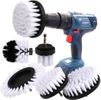 China 5 pieces drill brushes attachment cleaning brush rim brush scrubber cleaning brush kit for sale