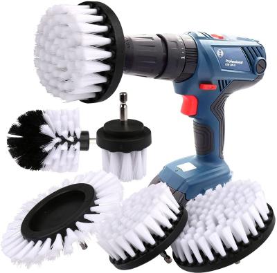 China 5 pieces drill brushes attachment cleaning brush rim brush scrubber cleaning brush kit for sale