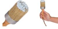 China Diameter 2in Large Oval Paint Brush Pure Bristle For Cabinets 20.5cm Long for sale