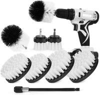 China ISO9001 White Drill Scrubber Brush Set 0.15mm Filament Diameter for sale